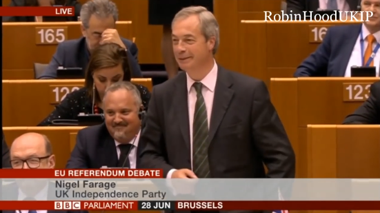 Nigel Farage: 17 years ago you were all laughing at me. You are not ...